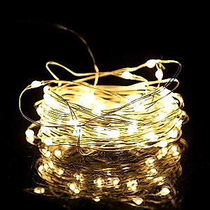 Vensans 50 LED Fairy String Light, LED String Light for Bedroom Lawn Landscape Garden Home Christmas Holiday Decor (Warm White)