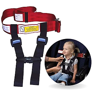 Improved! Child Airplane Safety Travel Harness: Toddler Airplane Travel Essentials. Eliminates The Need for a Car Seat on a Plane - Airplane Travel Accessories for Kids