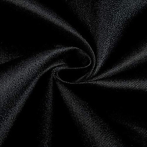 Polyester/Cotton Twill Black, Fabric by the Yard