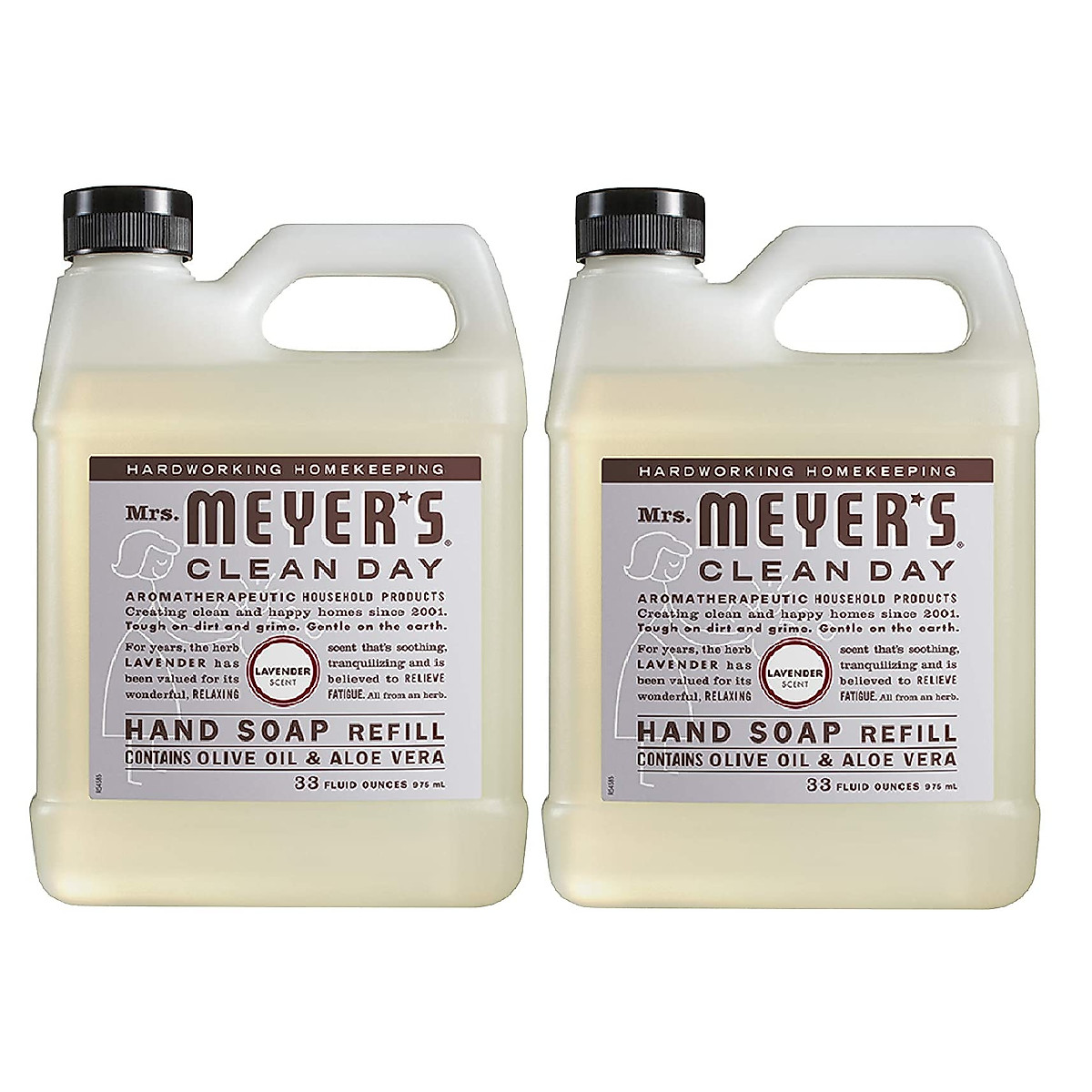 Mrs. Meyer's Clean Day Hand Soap Refill Lavender Multi-Packs 33 Fl Oz (Pack of 2)