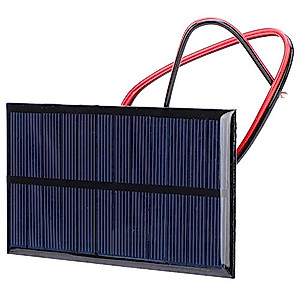 3Pcs Mini Solar Panel DC 6V Polysilicon Solar Cell Charger Module Solar DIY System Kits with 30cm Cable