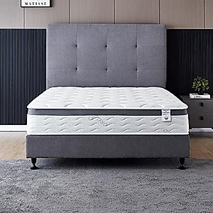 OLIVER & SMITH SINCE 1921 Twin Mattress - 10 Inch Cool Memory Foam & Hybrid Spring Mattress with Breathable Cover - Comfort Plush Euro Pillow Top - Bed in a Box