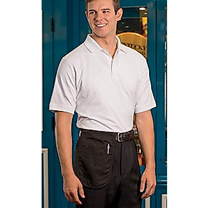 Uncommon Threads Unisex Pouch Apron for Restaurant and Work Uniform, Black