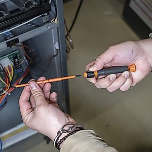 Klein Tools 2-in-1 Precision Screwdriver Set with Insulated Phillips and Slotted Bits + 4-in-1 Electronics Pocket Screwdriver