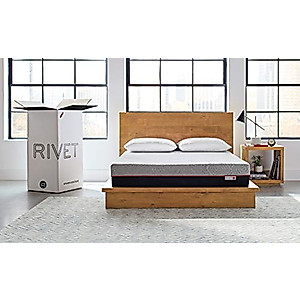 Amazon Brand - Rivet Memory Foam Mattress, Medium Firm Supportive Pressure Relief with Celliant Cover for Restorative Sleep, 10 inch, Full, Grey