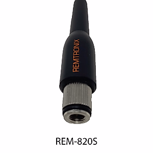 Zip Scanners | Remtronix Police Scanner Radio Antenna | 820S | SMA End Type | 700~900 MHz UHF Digital, Analog & Trunked Frequencies | 7" Flexible Whip, O-Ring | Increase Reception 25-100%