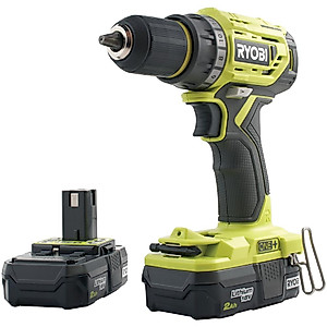 18-Volt ONE+ Brushless Cordless 1/2 in. Drill/Driver with Two (2) 2.0Ah battery, charger and tool bag Kit P1815