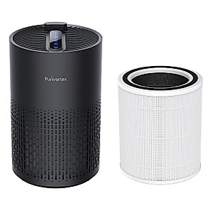 Air Purifiers Plus One More HEPA Filter for A11ergies, Pollen, Smoke, Dusts, Pets Dander, Odor, Hair, Ozone Free, 20db Quiet cleaner for Bedroom, Room, Kitchen and Living Room, SGS Certificaion