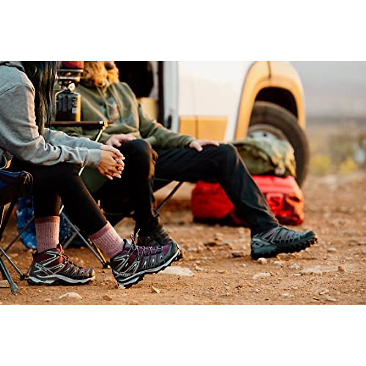 Salomon X Ultra Pioneer MID CLIMASALOMON Waterproof Hiking Boots for Women Trail Running Shoe, Wine Tasting/Magnet/Granite Green, 7.5