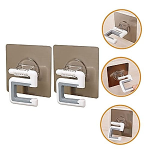 Zerodeko 8 pcs mop Holder House Organization Must Haves Broom Organizer Wall Mount Broom Mount Must Haves for Home Wall Broom Laundry Room mop Broom Holder Plastic Hanger mop Hook