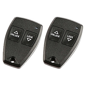 fits Jeep Grand Cherokee/Jeep Cherokee 1993 1994 1995 1996 Key Fob Keyless Entry Remote Shell Case & Pad (56009031), Set of 2
