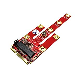 Ableconn MPEX-134B Mini PCIe Adapter with M.2 Key B Slot - Support USB/PCIe/SATA Based M2 B Key or B-M Key Module for Mini PCI Express