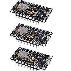 ACEIRMC 3pcs ESP8266 Serial Wireless Module CH340 NodeMcu ESP-12E V3 Lua WiFi Internet of Things New Version Development Board Compatible with Arduino IDE/MicroPython (3pcs)