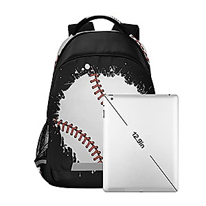 Glaphy Sport Baseball Backpacks Laptop School Book Bag Lightweight Daypack for Men Women Kids Teens