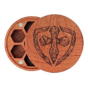 Paladin Roleplaying DND Dice Box - Solid Wood Storage Case for Polyhedral, RPG and Tabletop Gaming Dice