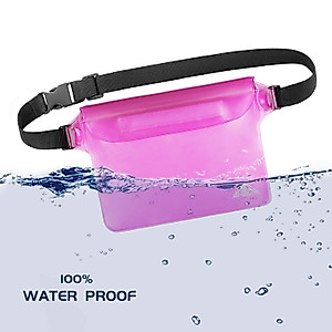 HEETA Waterproof Pouch Screen-Touch Sensitive Waterproof Dry Bag with Adjustable Waist Strap Bundle with Fish Scale with LCD Display, Digital Portable Hanging Scale Luggage Scale with Measuring Tape
