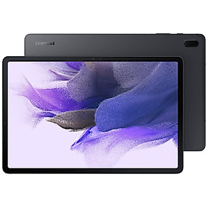 Samsung Galaxy Tab S7 FE 2021 Android Tablet 12.4” Screen WiFi + LTE Unlocked 64GB Long-Lasting Battery Powerful Performance, Mystic Black - S-Pen NOT Included - (Renewed)