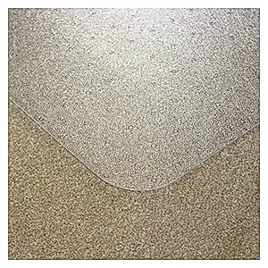 Marvelux Enhanced Polymer Eco-Friendly Office Chair Mat for Low and Standard Pile Carpeted Floors 36" x 48" | Rectangular Carpet Protector, Transparent | Shipped Flat | Multiple Sizes