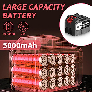 Cordless Impact Wrench, 21V Wrench Electric, 1/2 Impact Gun with 4-Mode Speed, Pistola de Impacto,Screwdrivers and Wrench 3-in-1, 331Ft-lbs(450N.m) Brushless, Power Impact Wrenches for Furniture, Cars