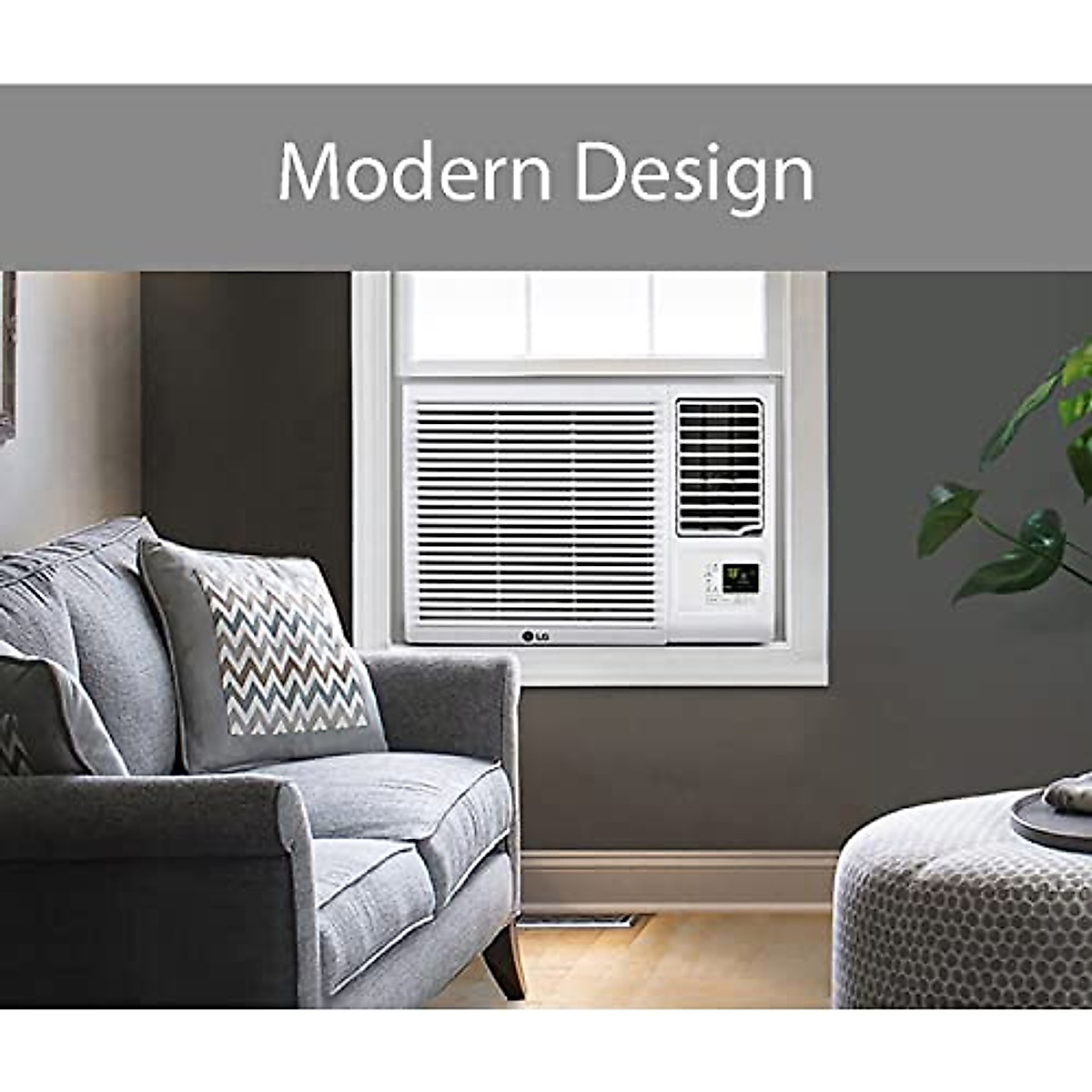 LG 23,000 BTU Window Air Conditioner with Supplemental Heat, Cools 1,440 Sq.Ft. (36' x 40' Room Size), Electronic Controls with Remote, 2 Cooling, Heating & Fan Speeds, Slide In-Out Chassis, 230/208V