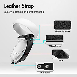 AMVR Charging Dock for Meta/Oculus Quest 2, Charging Station with LED Touch Light Charger Stand for VR Headset and Controllers, with 2 Rechargeable Batteries, 1 USB-C Charge Cable, 2 Controller Straps