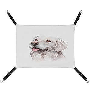 Cute Dog Painting Pet Hammock Bed Guinea Pig Cage Hammock Small Animal Hanging Bed for Ferret, Chinchilla, Puppy and Other Small Animals
