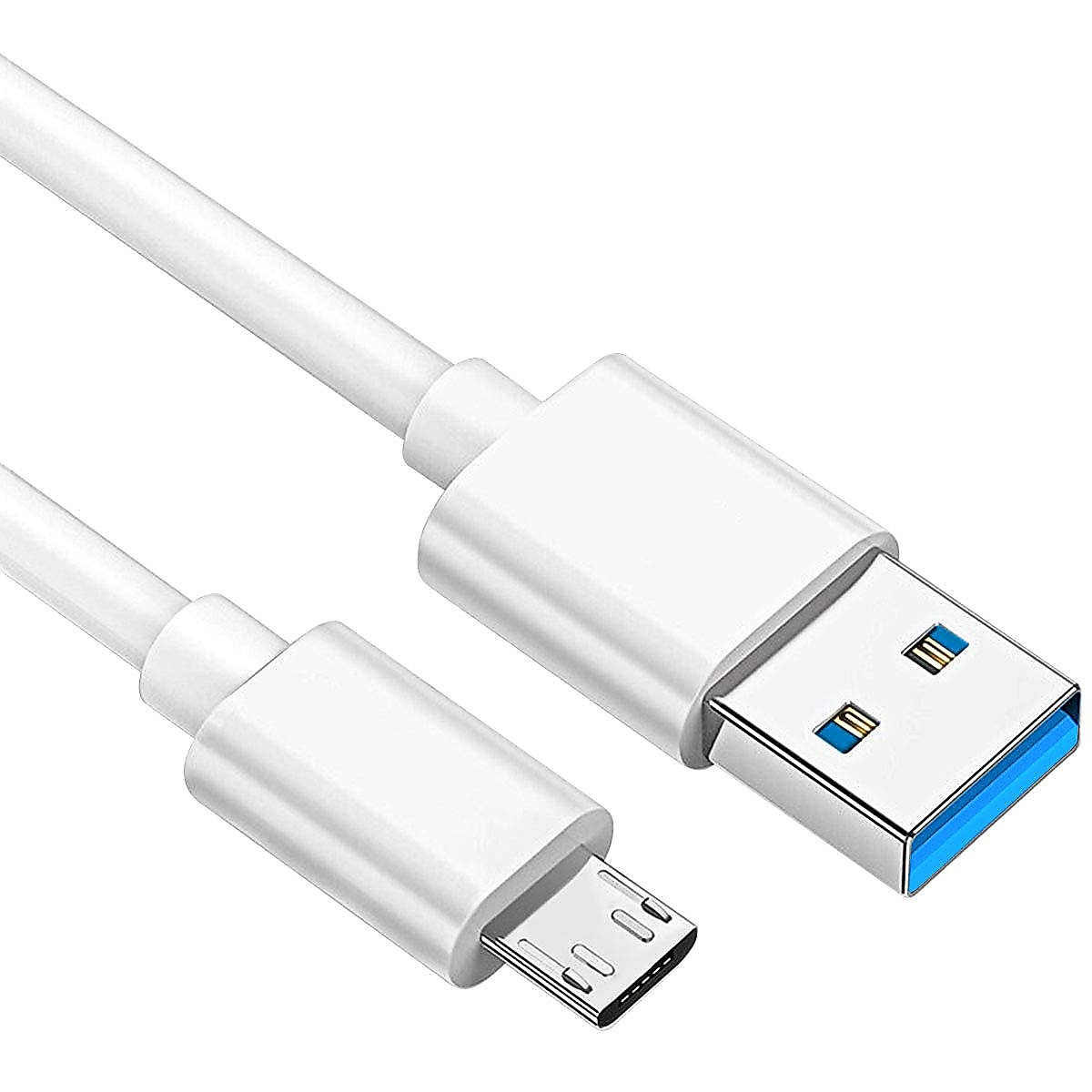 FEIYIU USB Charger Charging Cable Cord Compatible for Ring Enabled Wi-Fi Video Doorbell (2020 Release) 2/3/3 Plus/4, Peephole Cam, Camera Battery Charging Cable(6.6ft White)