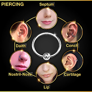 4PCS Anodized Pink BCR Earrings 14g 1.6mm 3/8 10mm 4mm Ball Cartilage Tragus Septum Earrings Eyebrow Piercing Jewelry 7705