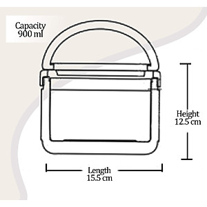 MILTON Big Bite Plastic Lunch Box, Brown