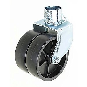 LIBRA New 6" Dual Trailer Swirl Jack Caster Wheel with Pin - 26038