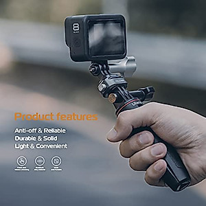 Falcam F22 Quick Release Kit for Action Cameras, Camera Mounting Adapter Convert Action Camera Interface to F22 QR System, 22mm Aluminum Camera Accessory Kit for Photographer, Fits for GoPro and DJI