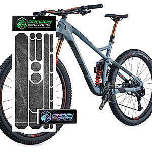 Dragon Grips Mountain Bike Frame Protection, 20 Pcs Black Bicycle Frame Protection for Bike Protection Tape, Waterproof MTB Frame Protection Decals