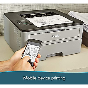 Brother HL-L2350DW Monochrome Compact Laser Printer with Wireless and Duplex Printing + Printer Cable