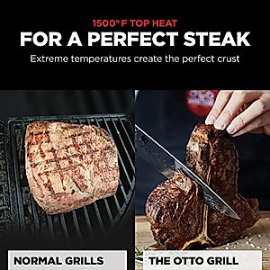 The Otto Grill Original, Infrared Steak Grill from Otto Wilde, 1500°F in 3 Minutes, Integrated Grill Drawer, 100% Stainless Steel