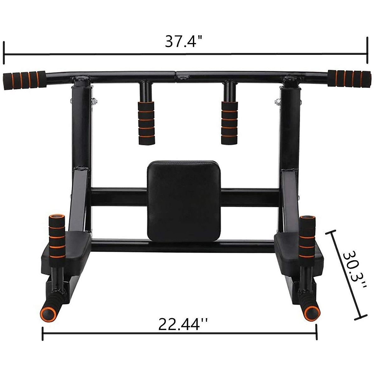 BDL Wall Mounted Pull Up Bar Chin Up bar Multifunctional Dip Station for Indoor Home Gym Workout, Power Tower Set Training Equipment Fitness Dip Stand Supports to 440 Lbs