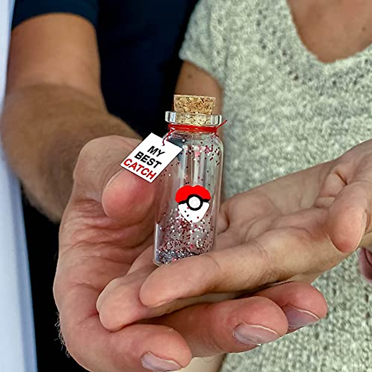 Kseniya Revta Cute Anniversary Present For Girlfriend or Boyfriend, Unique Game-Inspired Romantic Bottle, Anniversary Love Wish Jar (No Box, My Best Catch)