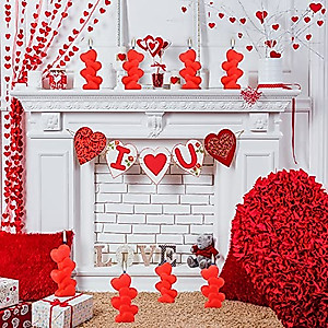 8 Pcs Valentine's Day Heart Tealight Candles Handmade Delicate Red Heart Candle Small Candles Romantic Candles for Valentine's Day Party Wedding Spa Home Decoration Gifts