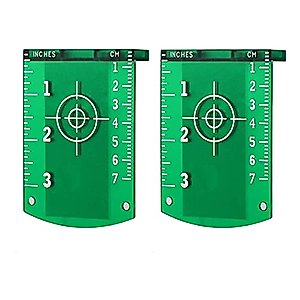 Firecore 2Pcs Laser Target Card Plate for Green Beam Laser Level-FLT20G