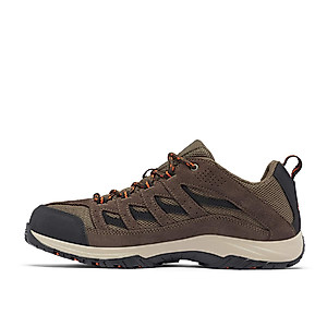 Columbia Mens Crestwood Hiking Shoe, Camo Brown, Heatwave, 13 Wide US