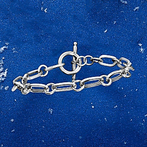 Ross-Simons Toggle Paperclip Link Bracelet