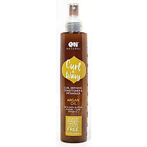 On Natural On Curl & Wavy Curl Defining Conditioner & Detangler, Argan Tree, 8oz, 8 Oz