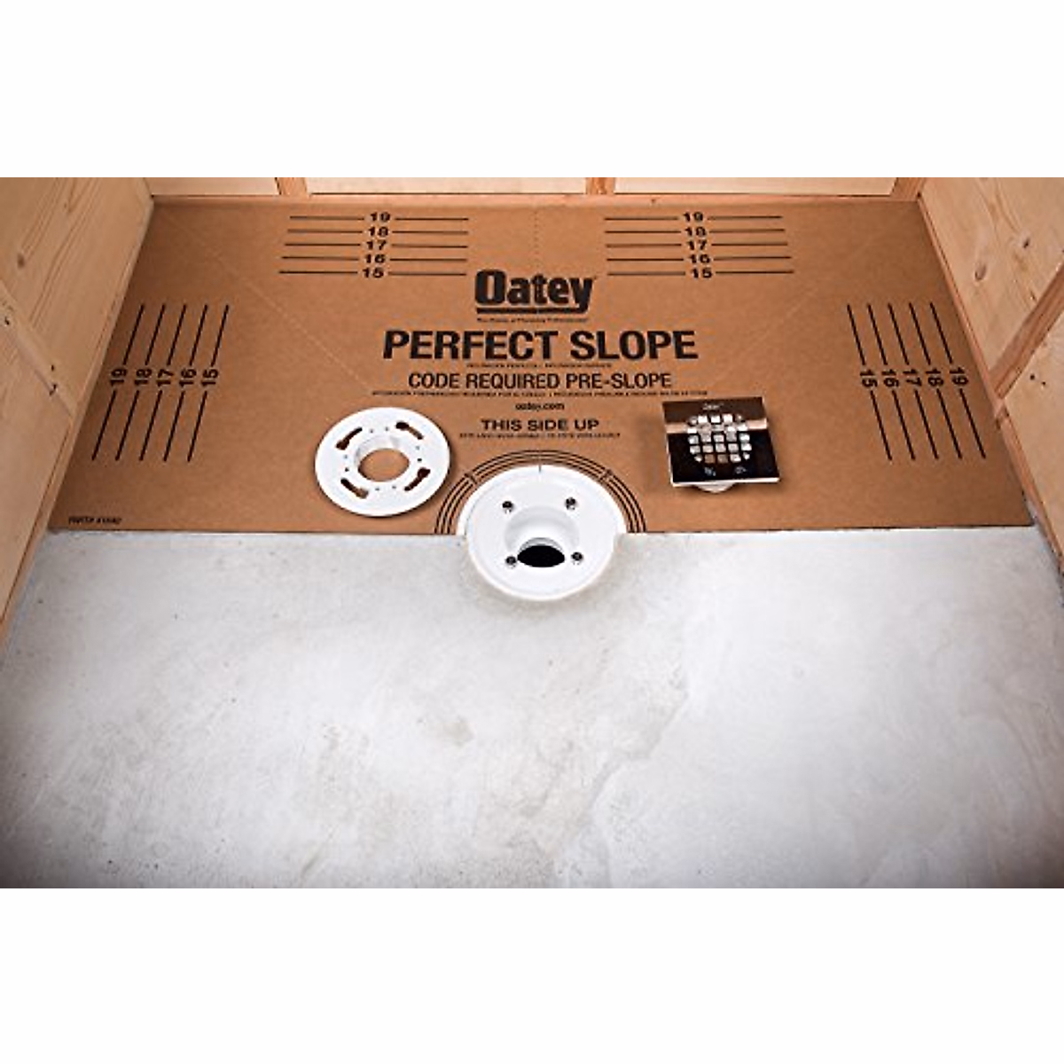 Oatey 41640 Perfect Slope Base, 40 in. x 40 in.,Brown