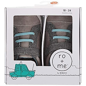 RO + ME Baby Boys Crib Shoe, Parker Grey, 12 Months-18 Months Infant