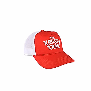 SpongeBob SquarePants Sponge Bob Square Pants The Krusty Krab Logo Adult Men's Snap Back Dad Baseball Cap Women's Snapback Fathers Hat