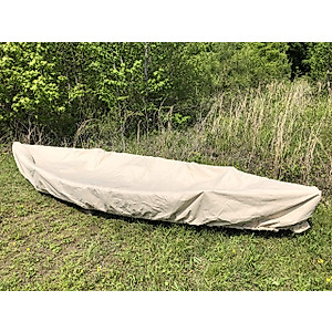 13' 14' Canoe / Kayak cover by Cypress Rowe Outfitters / 16 Oz Canvas for Indoor or Outdoor Storage, Complete Protection