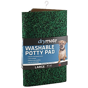 Drymate Washable Potty Pad, Potty Training Mat - Reusable Ultra-Thin Potty Pad - 24” x 29”,Green