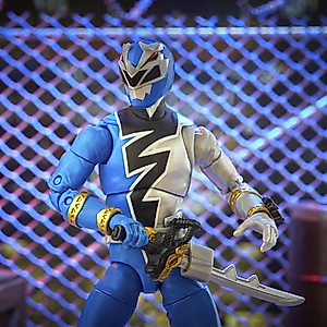 Power Rangers Lightning Collection Dino Fury Blue Ranger 6-Inch Premium Collectible Action Figure Toy with Accessories, Kids Ages 4 and Up