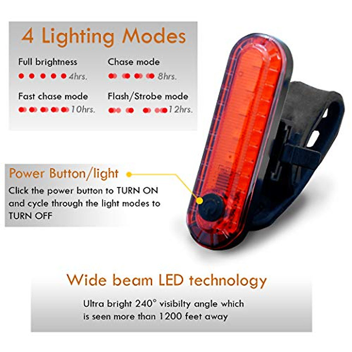 Apremont 450 Lumen Bike Lights Front and Back Set - Bicycle Accessories for Night Riding - USB Rechargeable Bike Light Set, Waterproof, LED Safety Flashlight Cycling Accessories - Adult Kid MTB Helmet