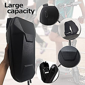 3L Bag Scooter Storage Bag, e-bike Bike Handlebar Bag, Front Hanging Bag for Storage Bag for Electric Scooter,Waterproof Electric Kick Scooter Bag,Portable Large Capacity Durable EVA Scooter Bag