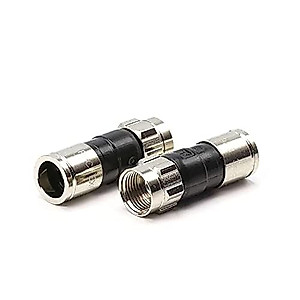 50-Pack RG6 Quad Compression Connectors PPC EX6XL Approved for Most Satellite or Cable Coax